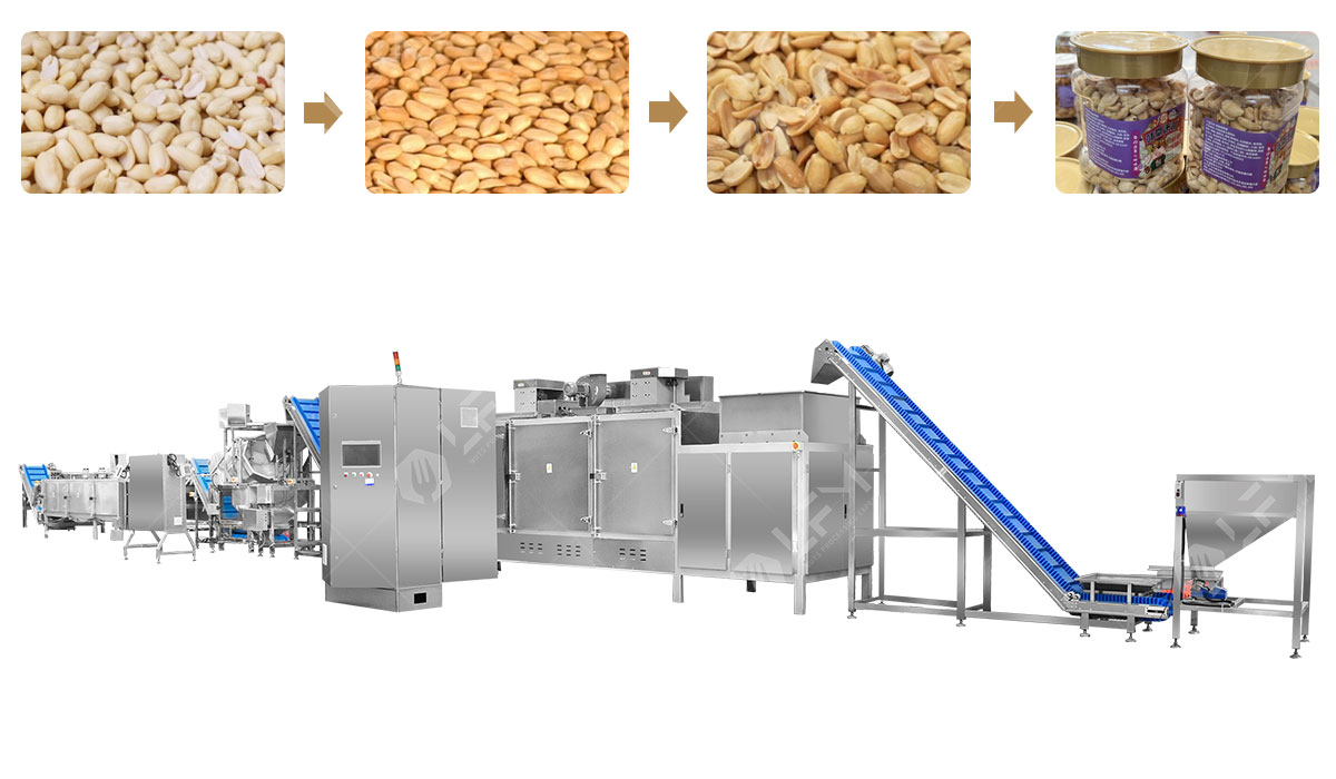 Automatic Peanut Roasting and Seasoning Line 500 KG/H