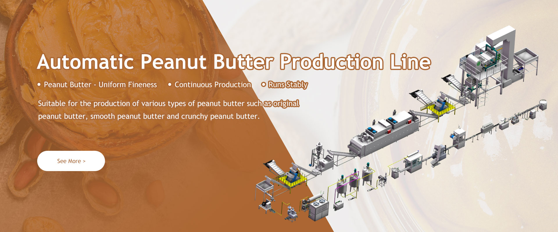 Peanut Butter Making Machine, Nuts Production Line - LFM